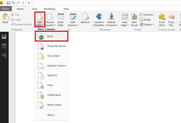Power BI Excel Dosyasından Veri Alma İşlemi (Get Data) - powerzeka.com