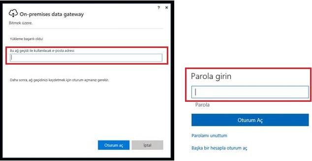 Power BI Gateway (On-premises data gateway yükleyicisi)